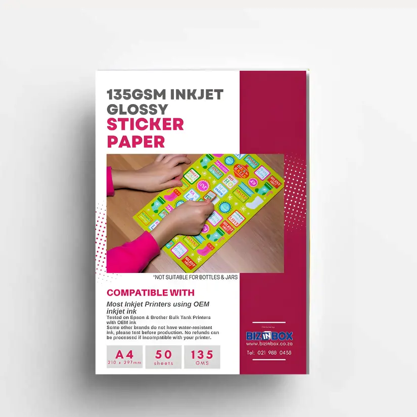 Gloss inkjet sticker paper - Business Supplies